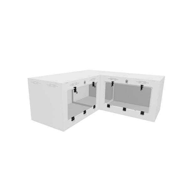 Modular PVC Reptile Enclosure 8'x2'x2' Terrestrial Corner - Swing Down ...