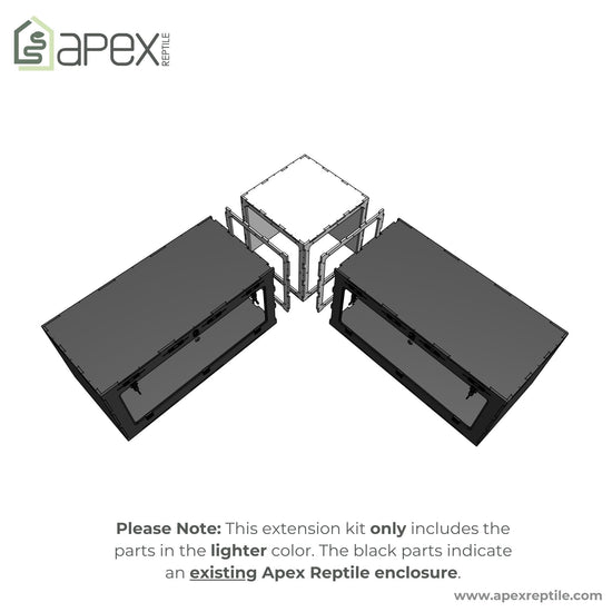 Make a Corner Reptile Enclosure With This Extension Kit – Apex Reptile